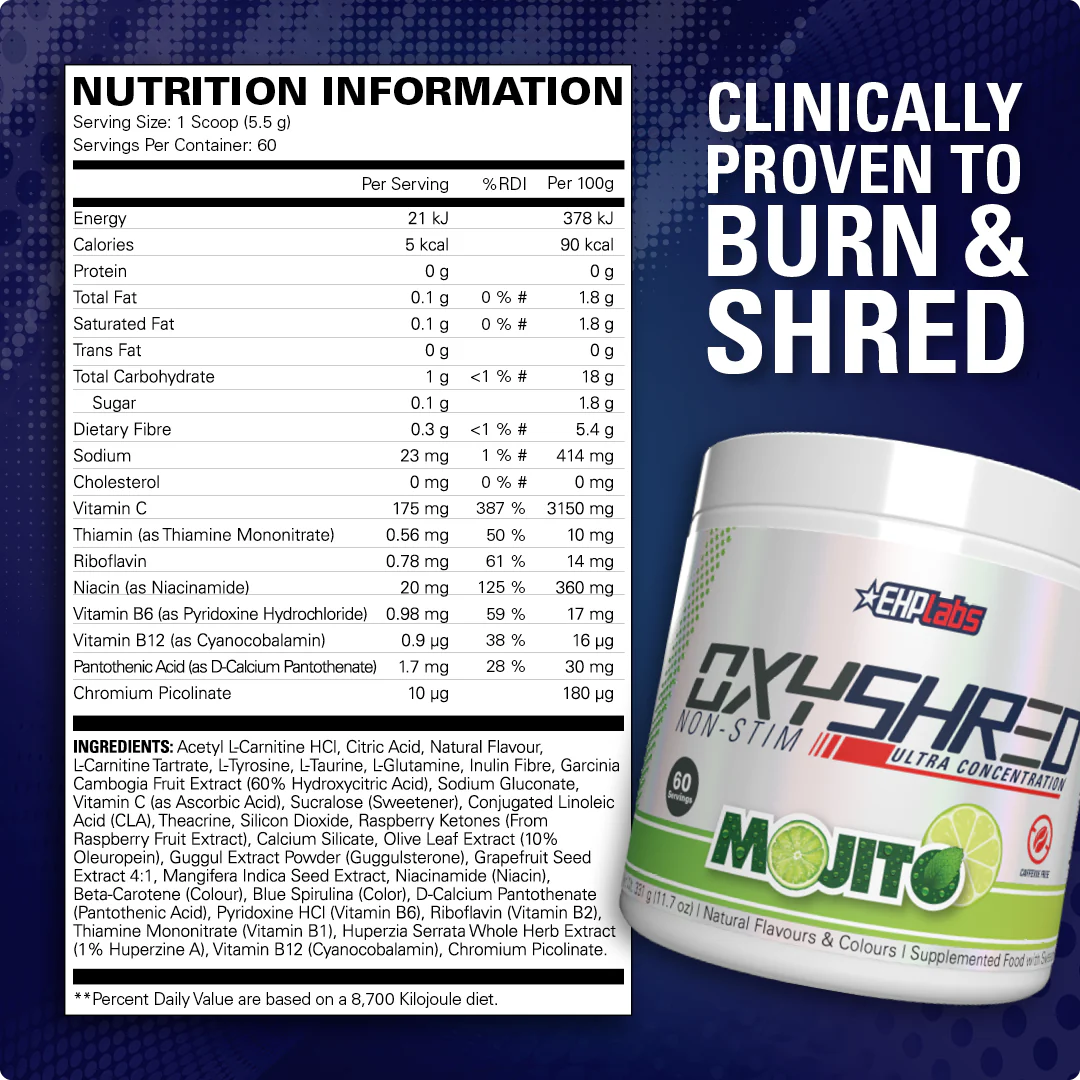 OxyShred Non-Stim – 888 Supplements